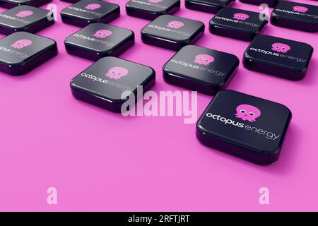 LONDON, UK - July 2023: Octopus Energy gas and electricity energy ...