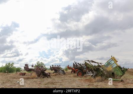 Combine City in Randall County outside of Amarillo, Texas Stock Photo ...