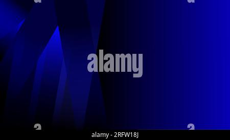 Blue fading gradient rectangles in a dark night geometric background ...