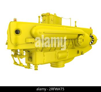 Small Yellow Submarine Isolated Stock Photo - Alamy