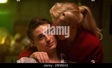 MAX IRONS and MARGOT ROBBIE in TERMINAL (2018), directed by VAUGHN ...