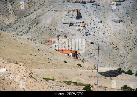 A gompa gumba monastery in Ghiling Village of Upper Mustang in the ...