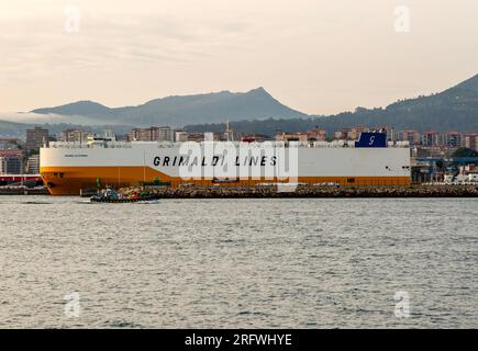 'Grande California' vehicle carrier ship built 2021. Grimaldi Lines ...