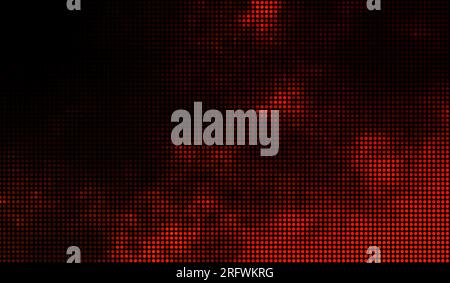 Halftone dots orange Burning sparks fire on black background Stock ...
