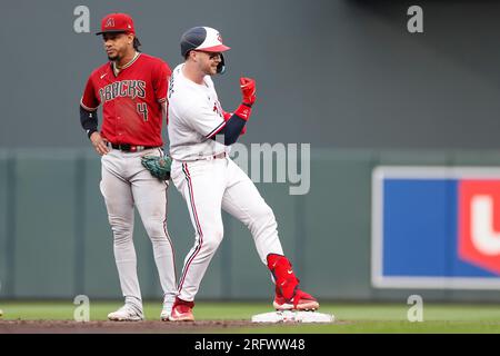 Minnesota Twins' Ryan Jeffers celebrates while running the bases after ...