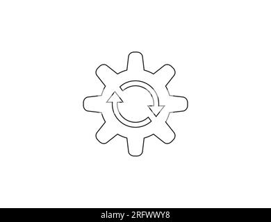 Automatism, process icon. Vector illustration Stock Vector Image & Art ...