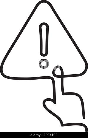 Phone finger touch icon outline vector. Using app. Screen smart Stock ...