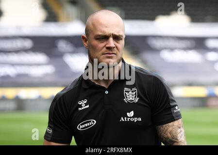 Adam Swift (21) of Hull FC celebrates his try Stock Photo - Alamy