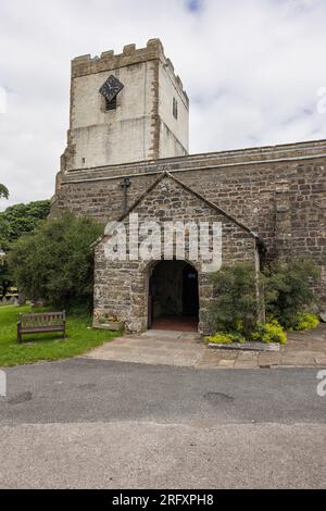 Entrance to All Saints' Church in Orton. Westmorland Stock Photo - Alamy