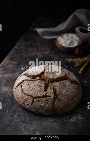 Fresh homemade bread with a crispy crust Stock Photo - Alamy