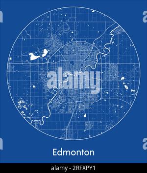 Edmonton Canada City Skyline Silhouette. Hand Drawn Sketch. Business ...