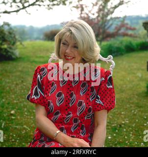 Dale Tryon, Lady Tryon, "Kanga" at home in 1988 Stock Photo - Alamy