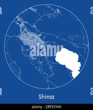 City Map Shiraz Iran Asia vector illustration Stock Vector Image & Art ...