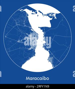City Map Maracaibo Venezuela South America vector illustration Stock ...
