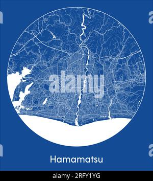 City Map Asia Japan Hamamatsu vector illustration Stock Vector Image ...