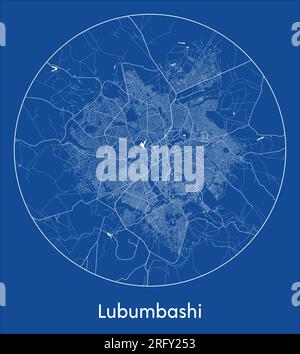 Map of Lubumbashi, Democratic Republic of the Congo Stock Vector Image ...