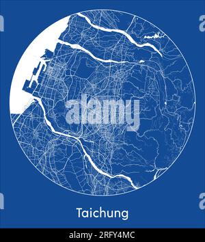 City Map Asia China Taichung vector illustration Stock Vector Image ...
