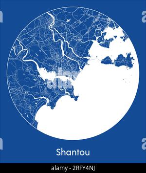 Shantou China City Skyline Silhouette. Hand Drawn Sketch. Business ...