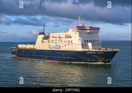 The cross-Channel ferry Commodore Clipper is operated by Condor Ferries between Portsmouth and ...