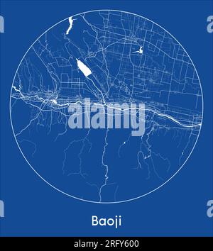 City Map Baoji China Asia vector illustration Stock Vector Image & Art ...