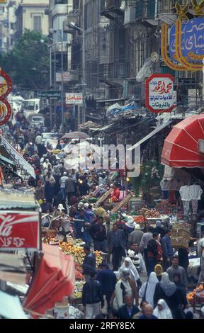 a Marketstreet at the main Bazaar or Market in the city of Cairo in ...