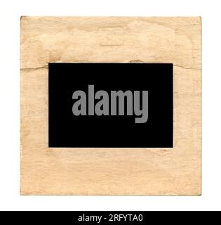 Old paper slide film mount frame on white Stock Photo - Alamy