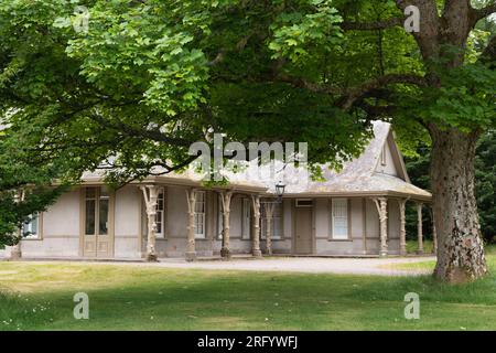 Garden Cottage in the grounds of Balmoral Castle, Scotland; dating from ...