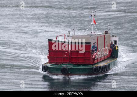 The Skye Ferry from Kyle Rhea, to Glenelg. The last turntable ferry ...