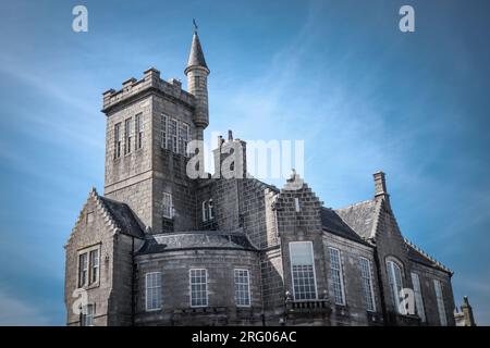 The Dalrymple Hall in Fraserburgh, North East Scotland, on a sunny day ...