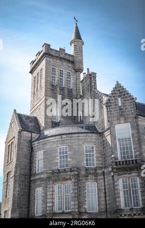 The Dalrymple Hall in Fraserburgh, North East Scotland, on a sunny day ...