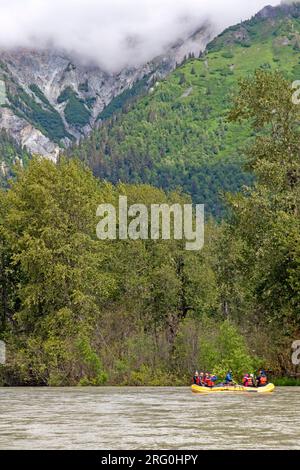 Rafting on the Chilkat River, Chilkat Bald Eagle Preserve Stock Photo ...
