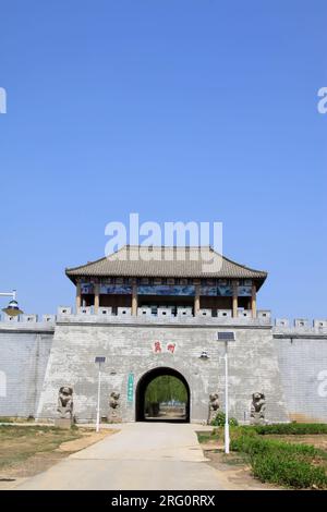 China's ancient city wall features, north china Stock Photo - Alamy
