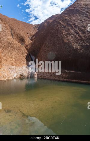 Mutitjulu waterhole, a sacred site and reliable water source at the ...
