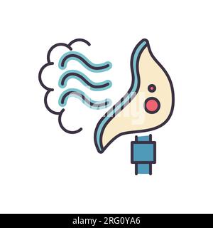 Mechanical ventilation related vector icon. Medical ventilator sign ...