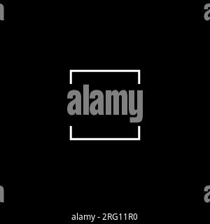 Futuristic square target, aim, sight, HUD reticle, cyberpunk aesthetics ...