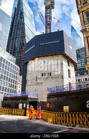 One Leadenhall under construction, 8 Bishopsgate and 22 Bishopsgate ...