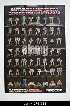 Battletech, The Crescent Hawks' Revenge PC game, cover art of Battle ...