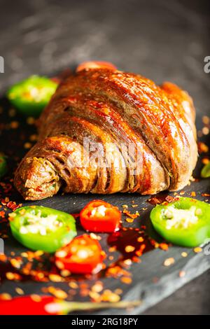 Homemade Tri-colour croissant with Jalapeno, birds eye and cayenne ...