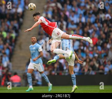 Arsenal’s Declan Rice during the FA Community Shield match at Wembley ...