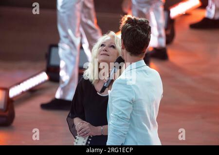 German pop singer Nicole on 22 May 1991 in Berlin. With the song "Ein ...