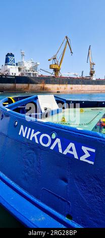 ONEX Syros shipyard, Ermopouli, Syros island, Greece, Southern Europe ...