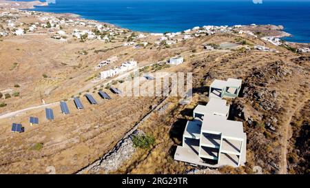 Aerial view, Drone photography, Syros island, Greece, Southern Europe ...