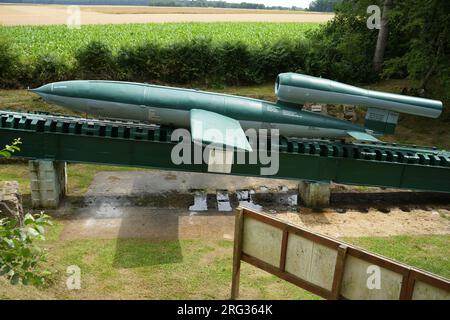 Replica WW2 V1 flying bomb on launching ramp Imperial war museum Museum ...