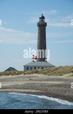 The Grey Lighthouse, Skagen Denmark Stock Photo - Alamy