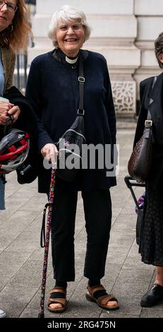 Climate change activist Rev Sue Parfitt at Westminster Magistrates ...