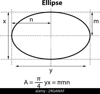 Abstract background with shape of ellipse & square box pattern. Vector ...