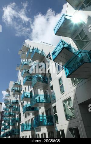 The Iceberg houses, Aarhus docklands, Denmark Stock Photo - Alamy