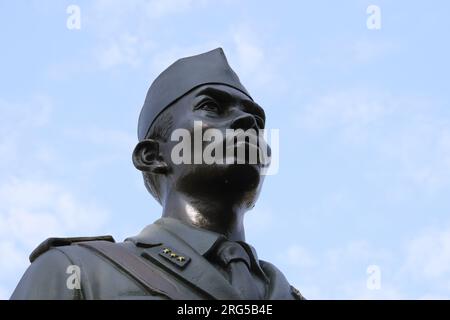 The statue of Jenderal Soedirman located at the Museum Benteng ...