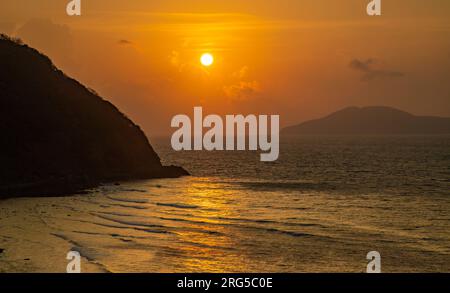 Sunset at Bai Nhat beach, Con Dao island, Ba Ria Vung Tau, Vietnam ...
