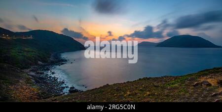Sunset at Bai Nhat beach, Con Dao island, Ba Ria Vung Tau, Vietnam ...